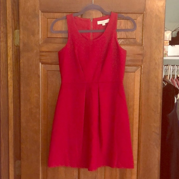 LOFT | Dresses | Red Loft Work Dress | Poshmark